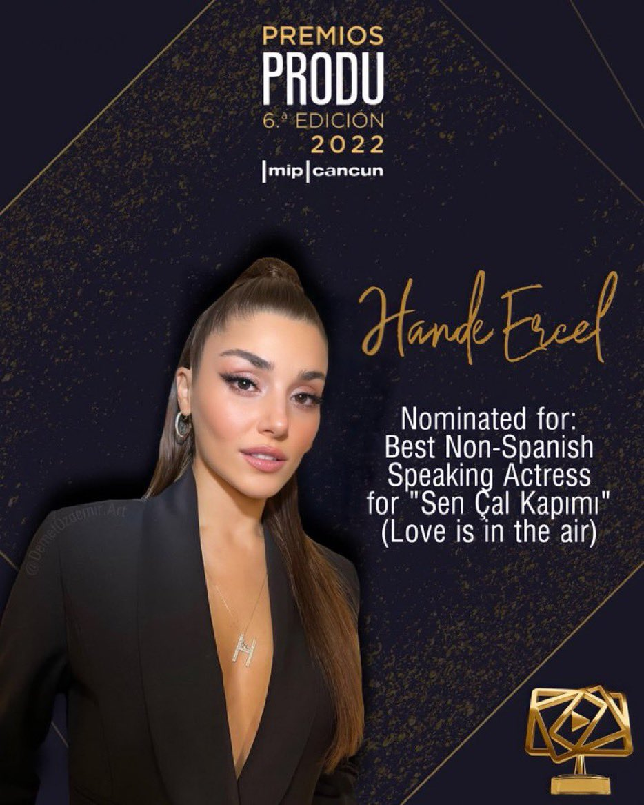 Kerem Bursin and Hande Ercel made it to the finals of the Produ Awards ...